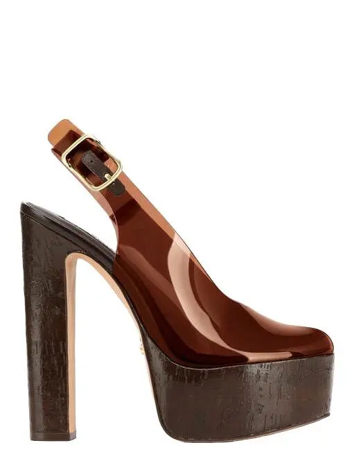 NAKED WOLFE Rare Clog Heels - Brown