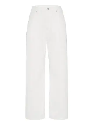 Brunello Cucinelli Contemporary Square Trousers - Ivory