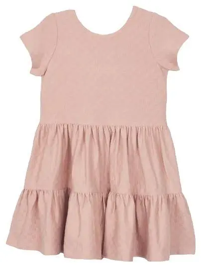 MABEL + HONEY Josie Tiered Dress - Pink
