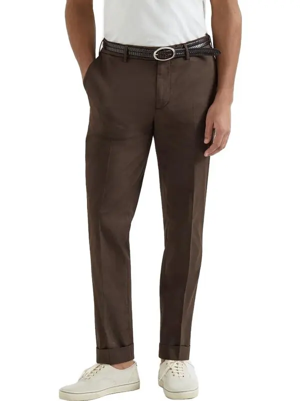 Brunello Cucinelli Italian Fit Trousers - Brown