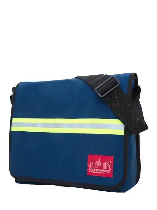 MANHATTAN PORTAGE Reflective Dj Messenger Bag - Navy