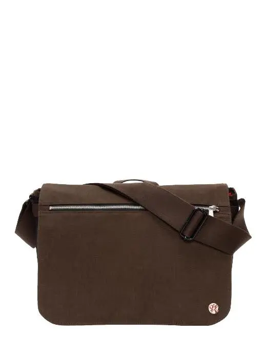 TOKEN Waxed Nylon Whitehall 15-in Laptop Bag - Drak Brown