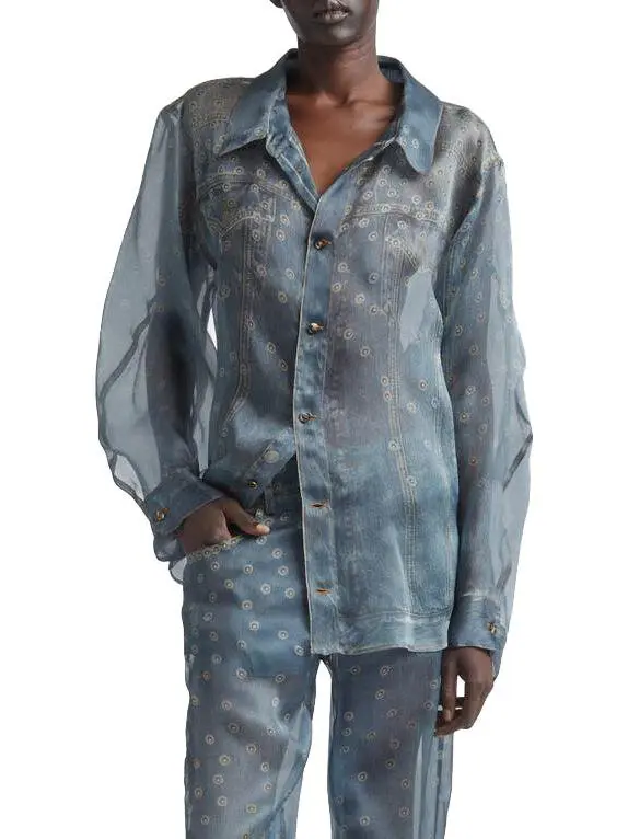 HAIKURE Maya Trompe L'oeil Organza Shirt - Silk
