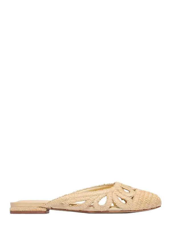 Bernardo Cappadocia Raffia Mule - Natural