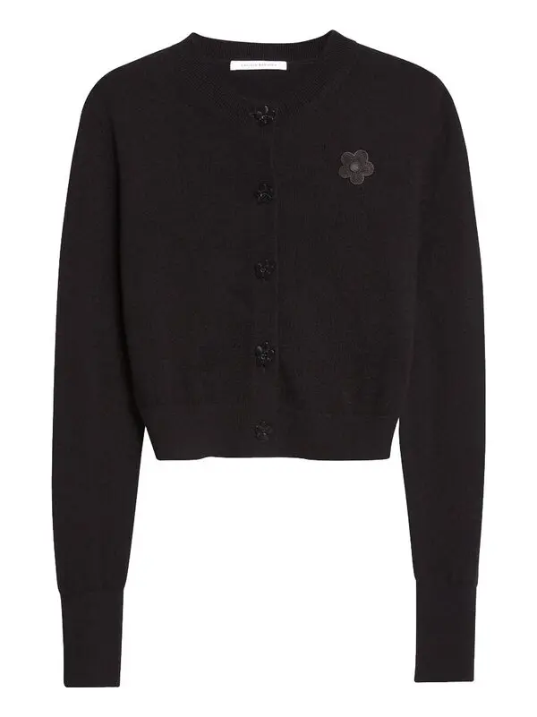 Cecilie Bahnsen Summer Cashmere & Wool Cardigan - Black
