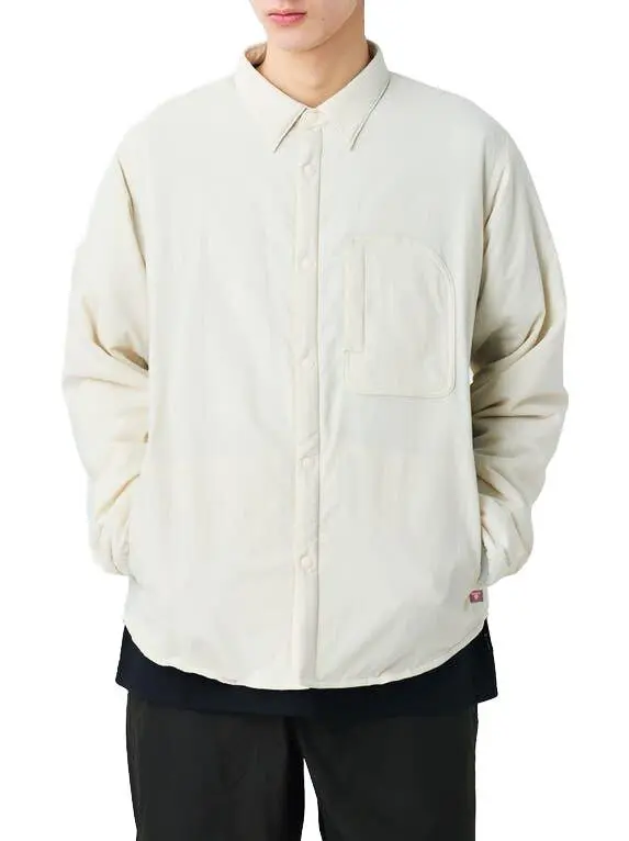 SNOW PEAK Flexible Insulated Water Repellent Shirt Jacket - Ecru