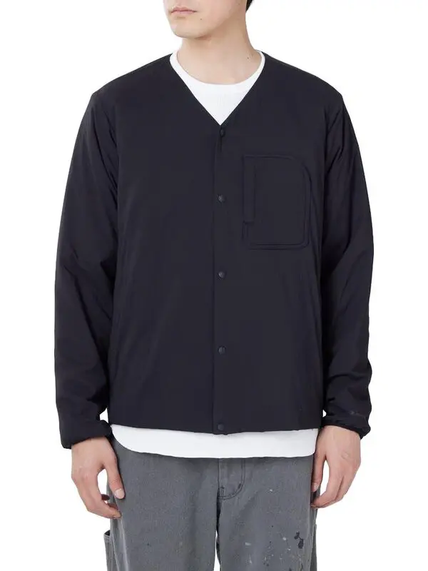 SNOW PEAK Flexible Insulated Water Repellent Cardigan Jacket - Black