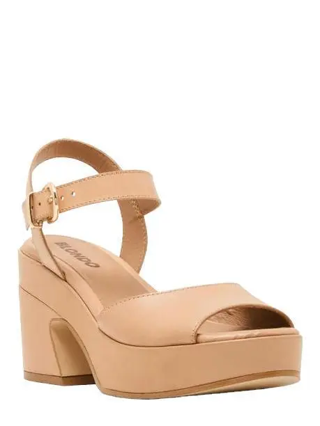 Blondo Mona Waterproof Platform Sandal - Almond Leather