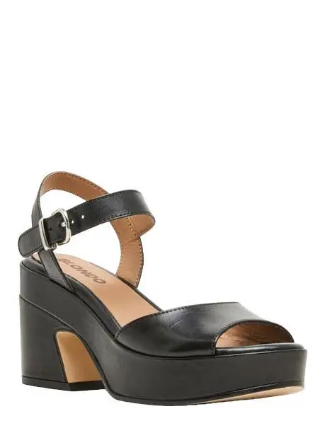 Blondo Mona Waterproof Platform Sandal - Black Leather