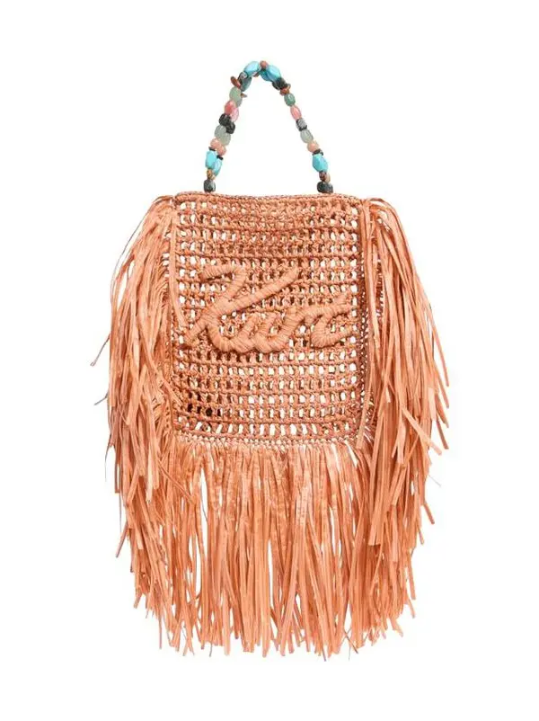 Kurt Geiger Mini Fringe Tote - Orange