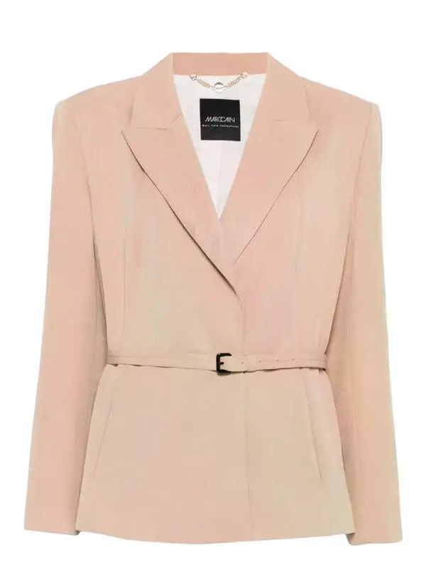 MARCCAIN Belted Blazer - Neutrals