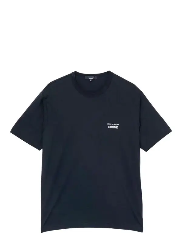 Comme Des Garçons Logo-print T-shirt - Blue