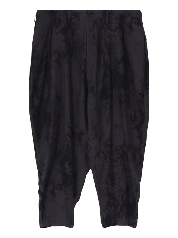 YOHJI YAMAMOTO POUR HOMME Jq Drape Pant - Black