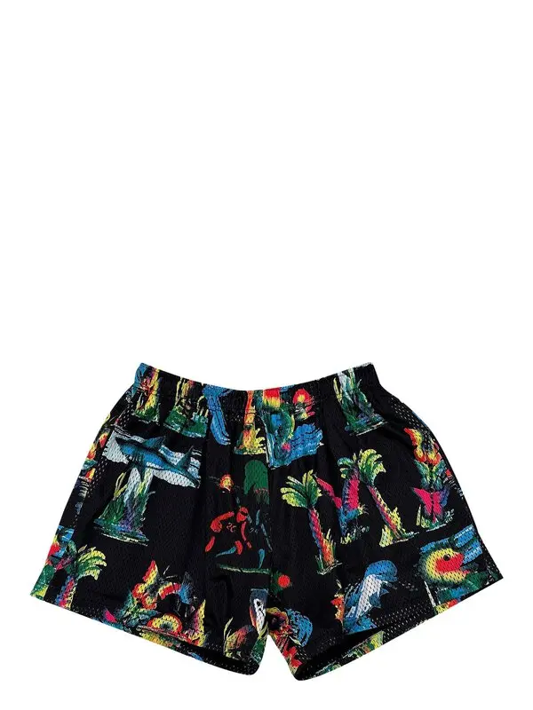 MARKET Island Life Printed Shorts - Black