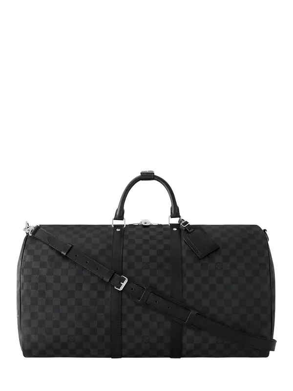 LOUIS VUITTON Keepall Bandoulière 55 Damier Graphite Canvas - Black