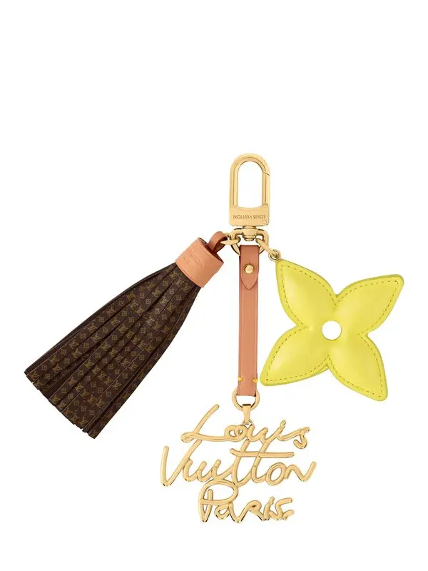 LOUIS VUITTON Lettering Stacking Bag Charm - Yellow