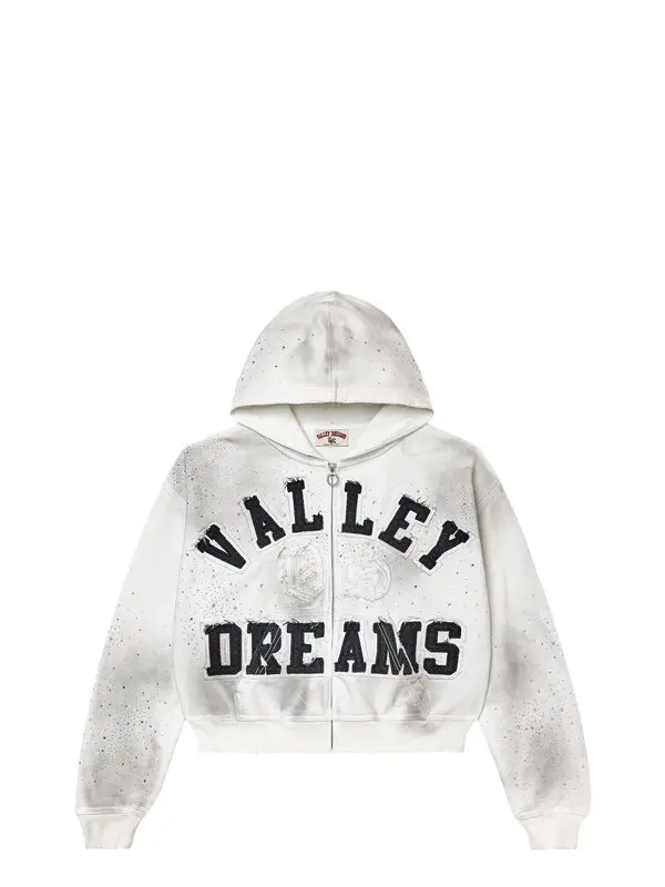 VALE FOREVER Classico Zip-up Hoodie - White