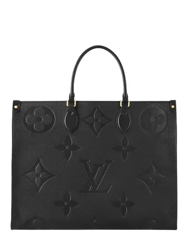 LOUIS VUITTON Onthego Gm Monogram Embossed - Black