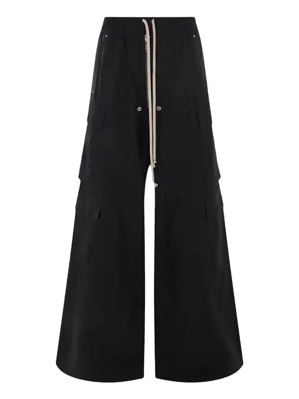 Rick Owens Double Cargo Jumbo Belas Pantaloni - Black