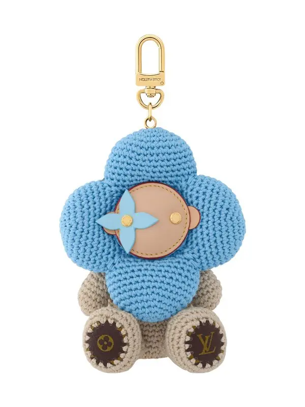 LOUIS VUITTON My Vivienne Crochet Bag Charm - Blue