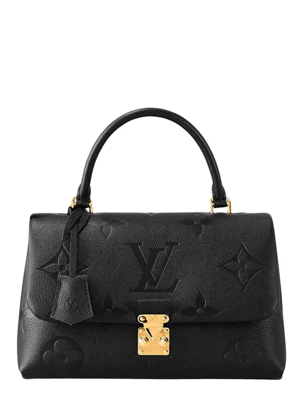 LOUIS VUITTON Madeleine Mm Monogram Embossed - Black