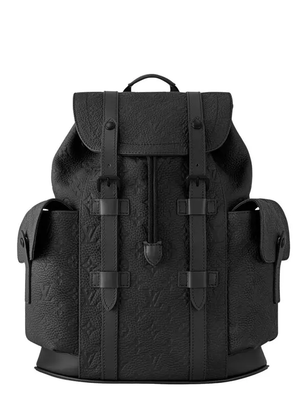 LOUIS VUITTON Christopher Pm Embossed Backpack - Black