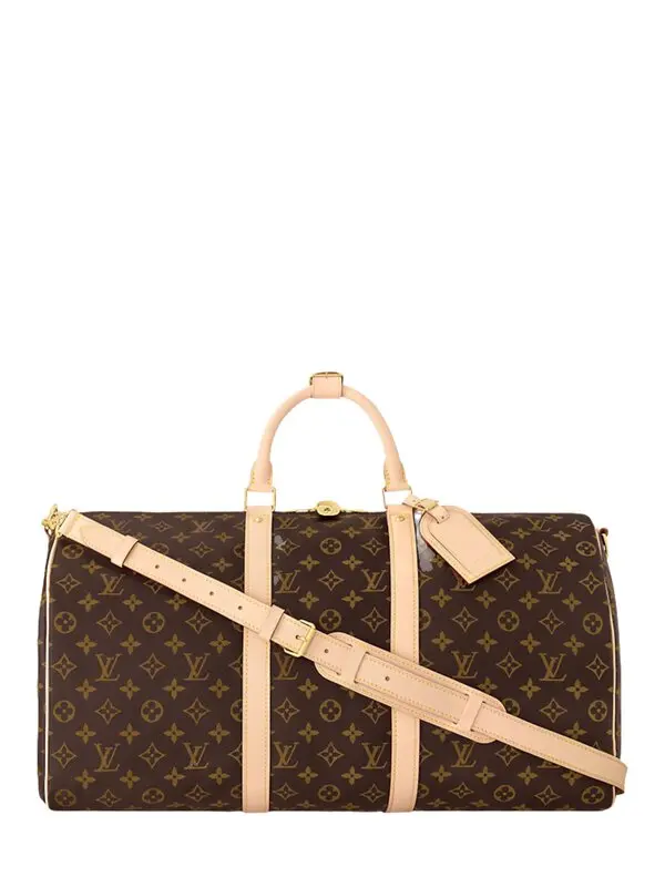 LOUIS VUITTON Keepall Bandoulière 50 Monogram Canvas - Brown