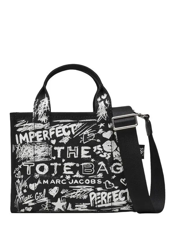 Marc Jacobs Punk Scribble Small Tote Bag - Black