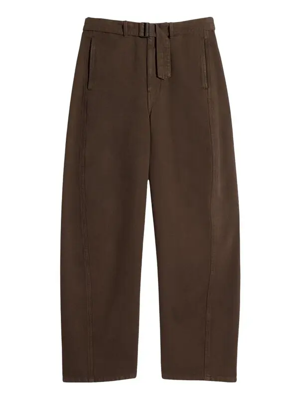 LEMAIRE Twisted Belted Pants - Brown