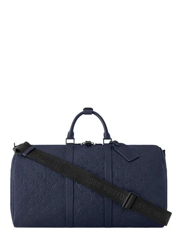 LOUIS VUITTON Keepall Bandouliere 50 - Blue