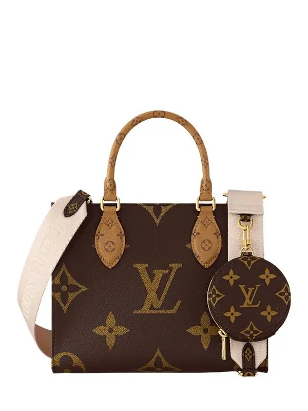 LOUIS VUITTON Onthego Pm Monogram Reverse Canvas - Brown