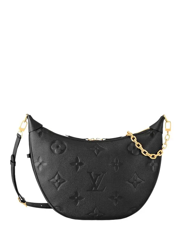 LOUIS VUITTON Loop Hobo Monogram Embossed - Black