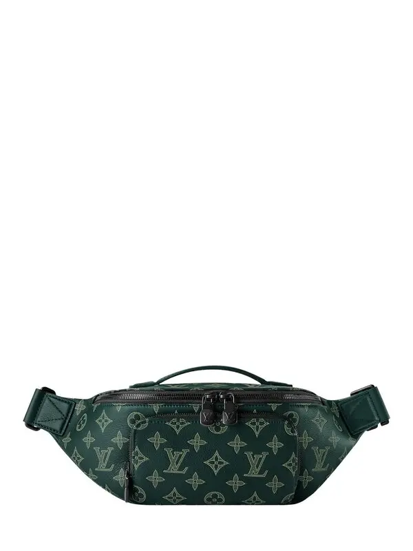 LOUIS VUITTON Rush Bumbag In Monogram Shadow Calfskin Leather - Green