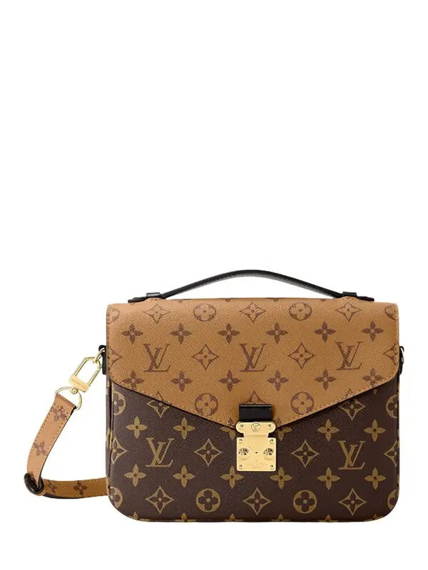 LOUIS VUITTON Pochette Metis Monogram Reverse Canvas - Brown
