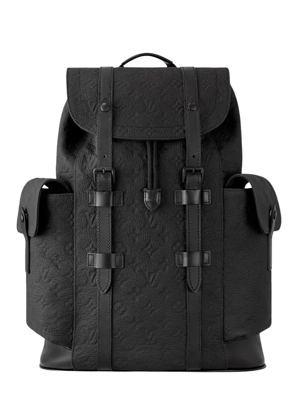LOUIS VUITTON Christopher Mm Embossed Backpack - Black