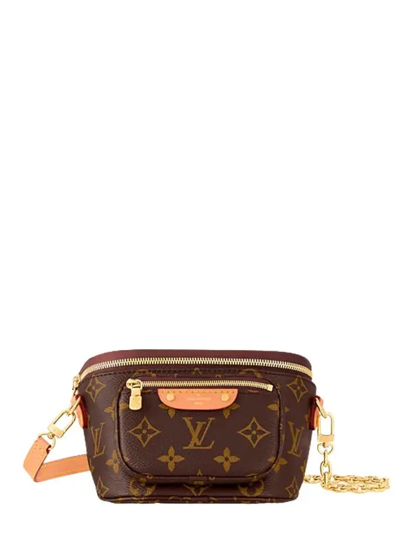 LOUIS VUITTON Mini Bumbag Monogram Canvas - Brown