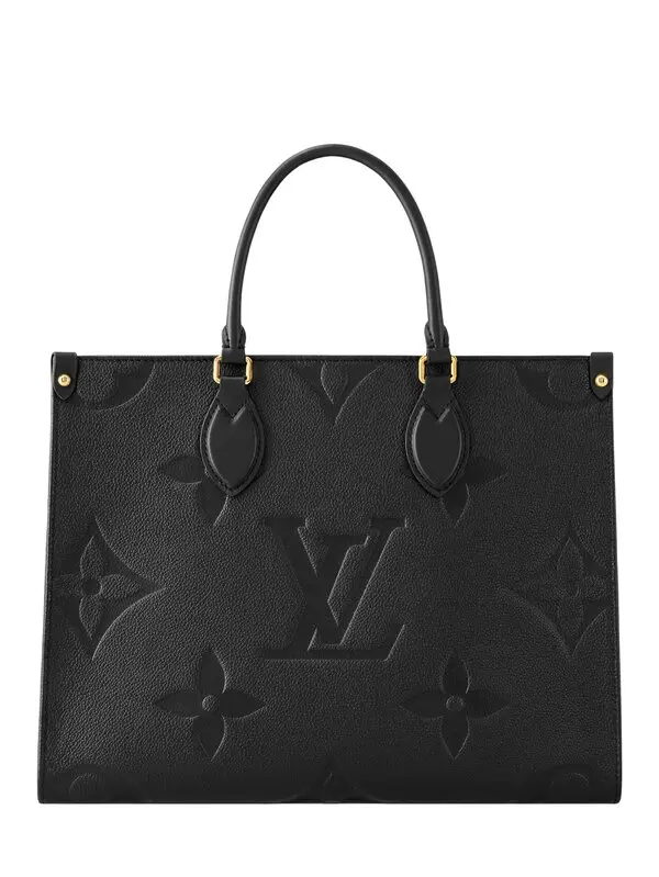 LOUIS VUITTON Onthego Mm Monogram Embossed - Black