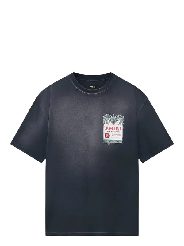 Amiri Chateau Stamp Tee - Black
