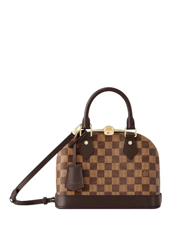 LOUIS VUITTON Alma Bb Damier Ebene Canvas - Brown