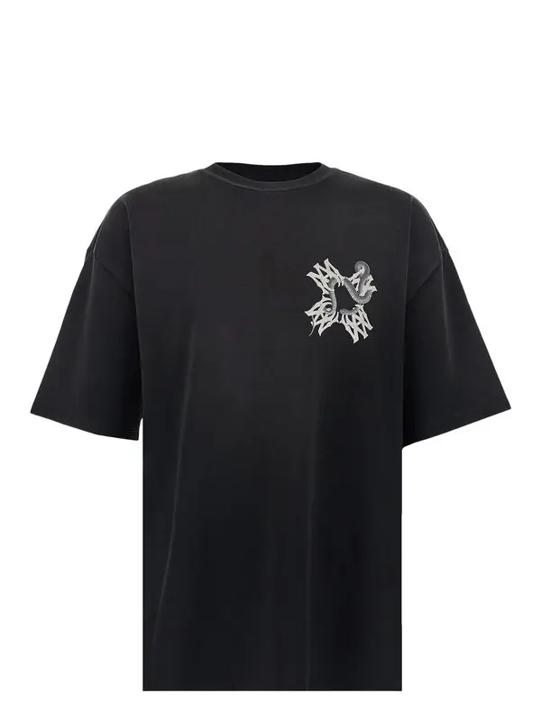 Amiri Ma Quad Snake Tee - Black