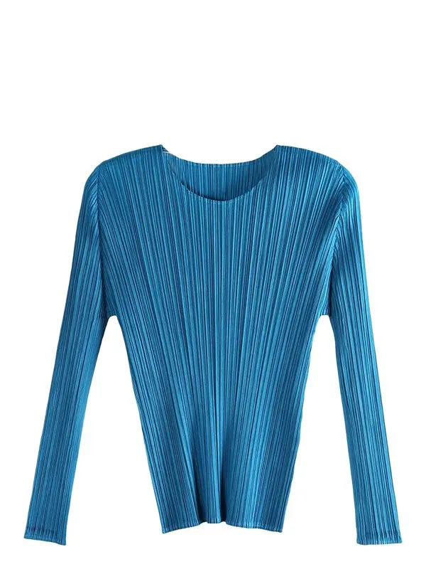 Issey Miyake February Crew Neck Shirt - Blue
