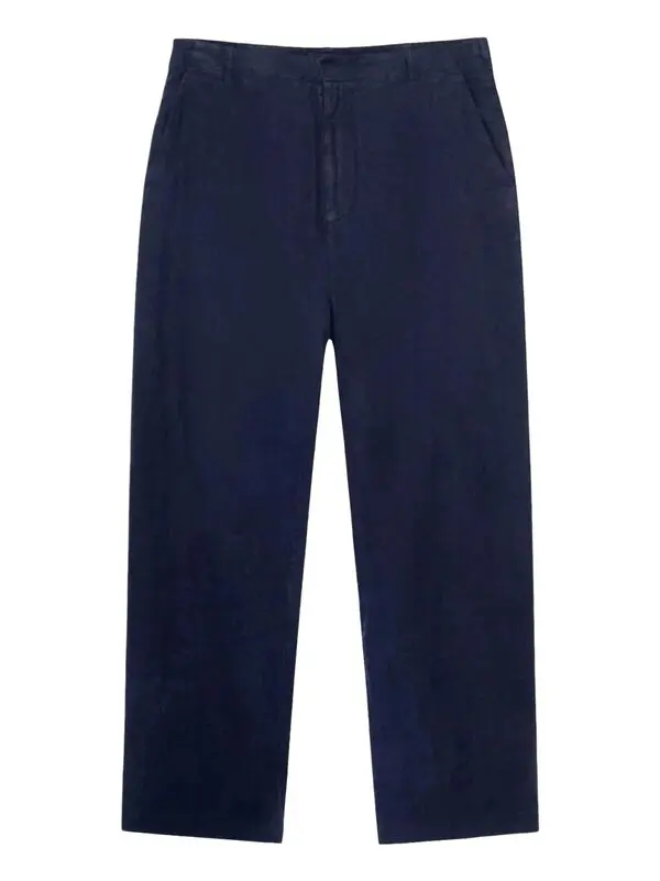 StÜssy Relaxed Textured Linen Trouser - Blue