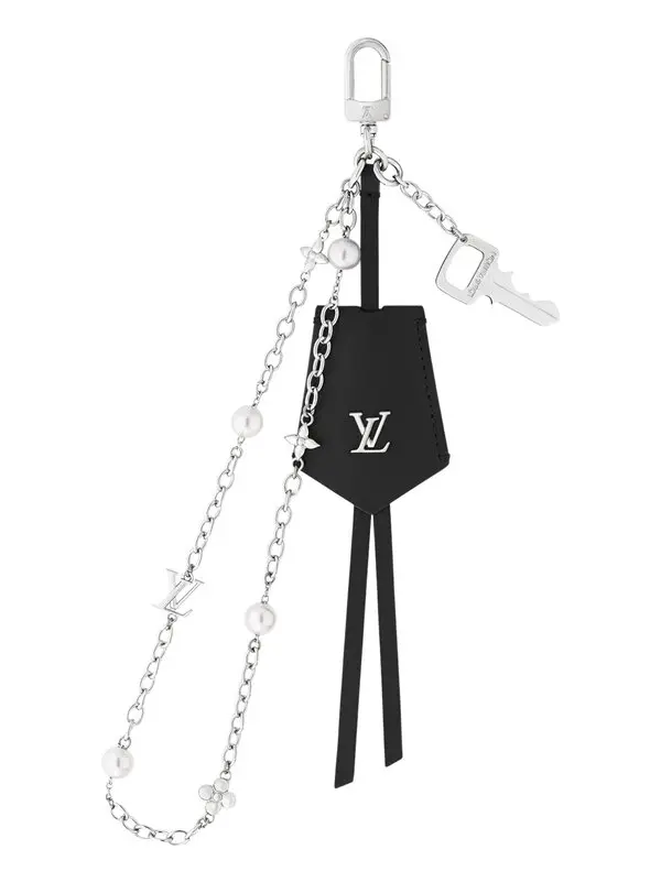 LOUIS VUITTON Midnight Pearls Stacking Bag Charms - Black