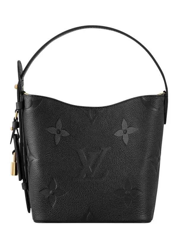 LOUIS VUITTON All-in Bb Monogram Embossed Leather Bag - Black