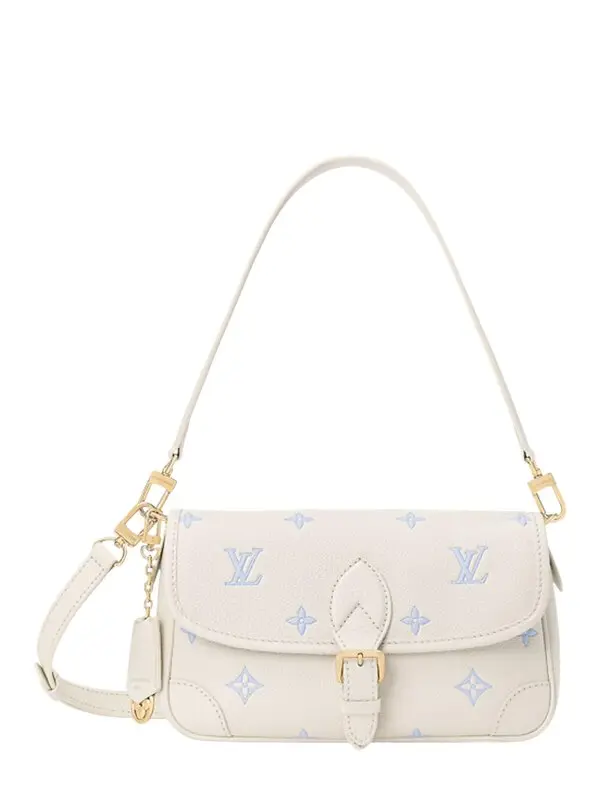 LOUIS VUITTON Diane Monogram Embossed Cowhide Leather - White