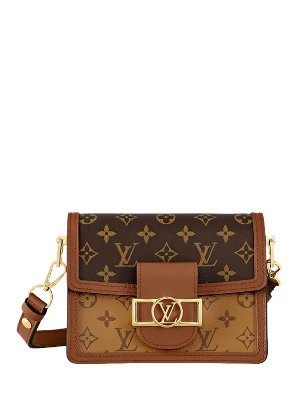 LOUIS VUITTON Mini Dauphine Monogram Reverse Canvas - Brown