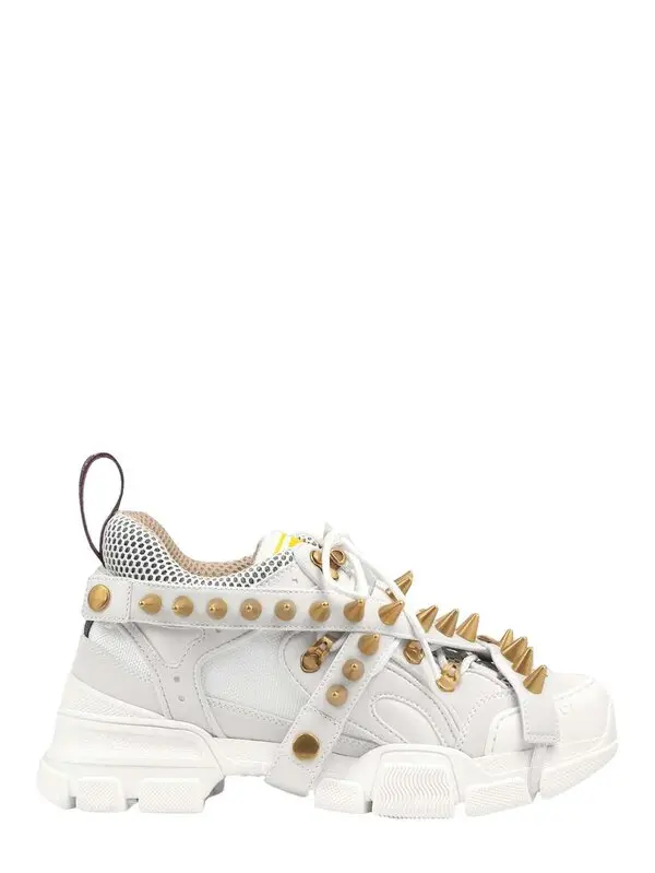 Gucci Flashtrek Removable Spikes Sneakers - White