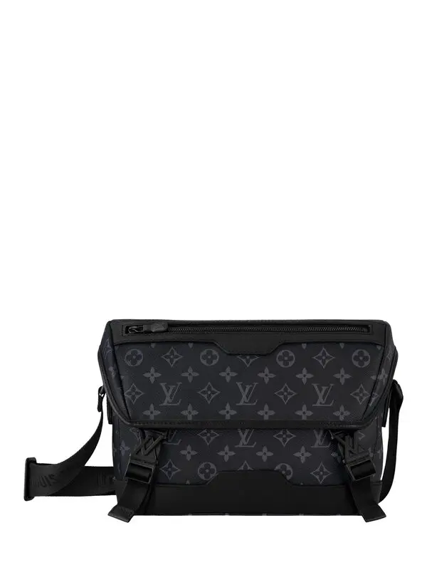 LOUIS VUITTON Messenger Voyager Pm Monogram Eclipse Canvas - Black
