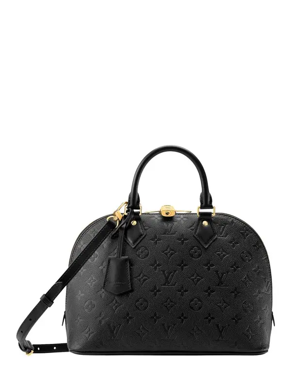 LOUIS VUITTON Alma Pm Monogram Embossed - Black