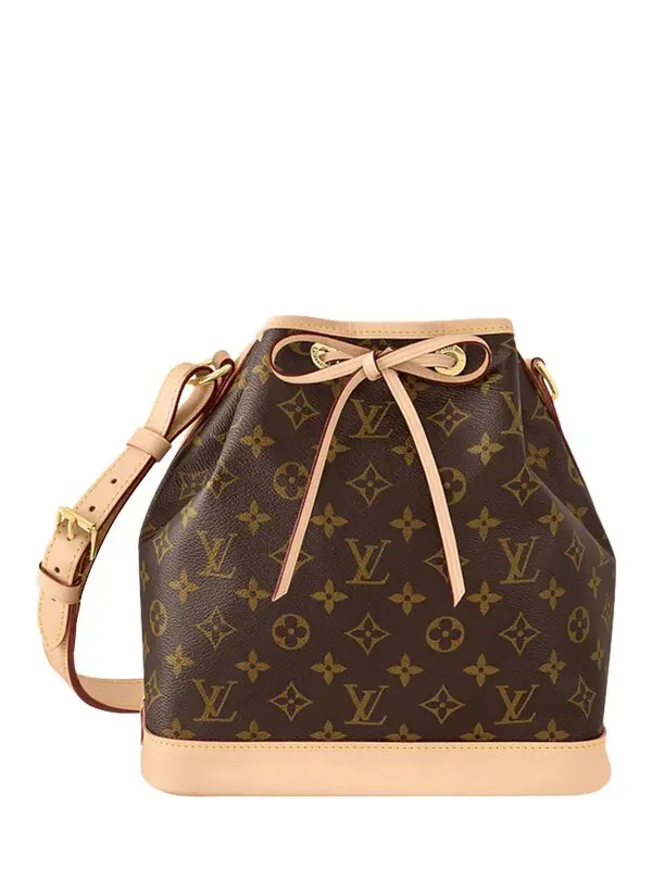LOUIS VUITTON Petit Noe Monogram Canvas Bucket Bag - Brown